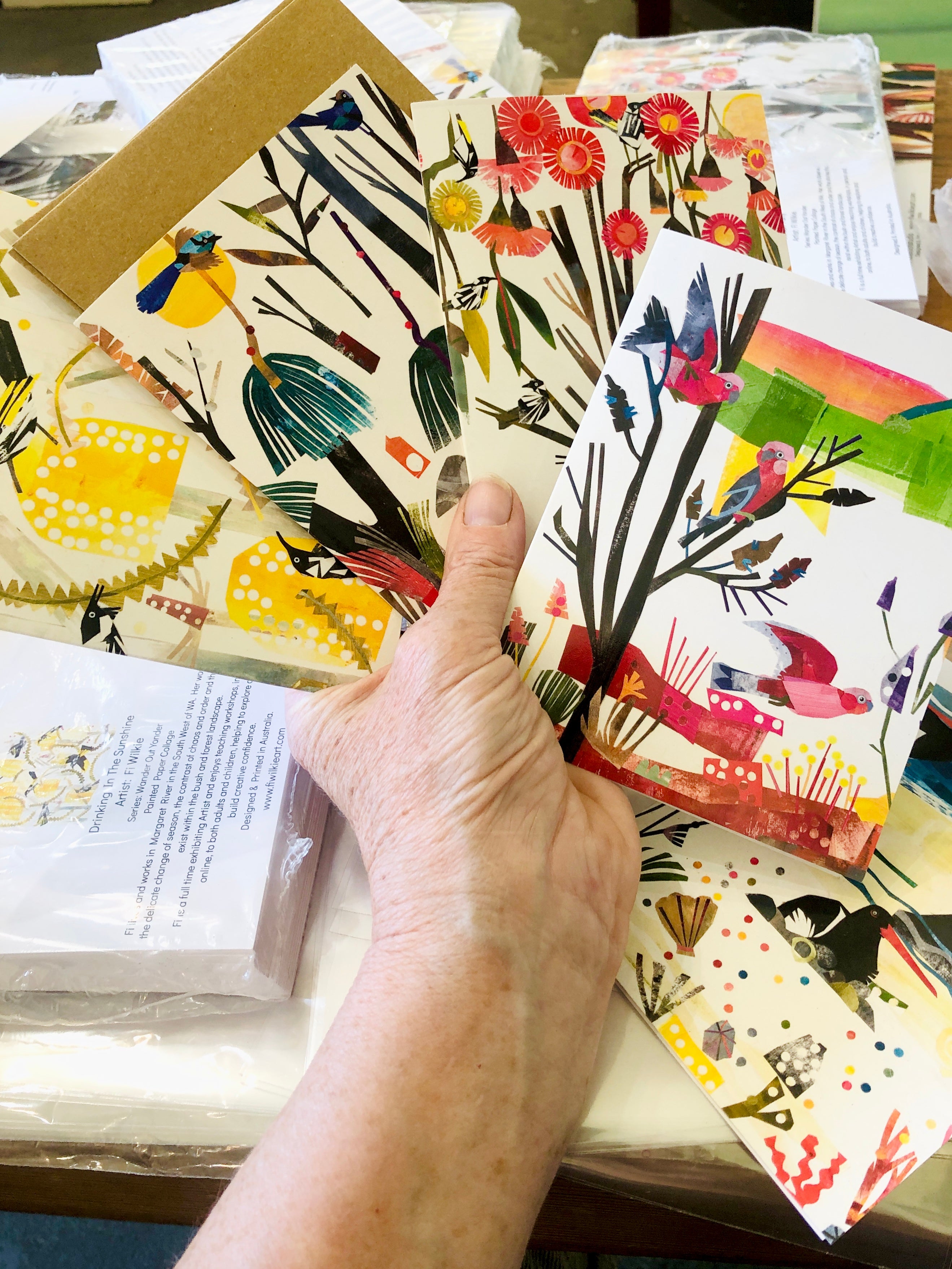 Wander Out Yonder Card series pack of 5 – Fi Wilkie Art